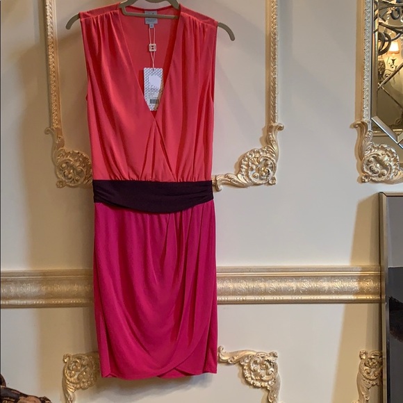 Halston Heritage | Dresses | Nwt Halston Heritage Colorblock Cocktail ...